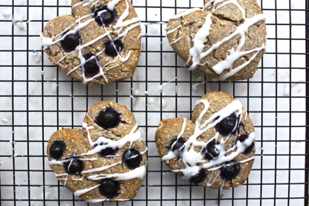 Glazed Blueberry Buckwheat & Millet Scones | For A Digestive Peace of ...
