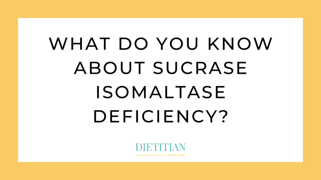Dietitian Deep Dive announces Upcoming Series on Sucrase Isomaltase ...