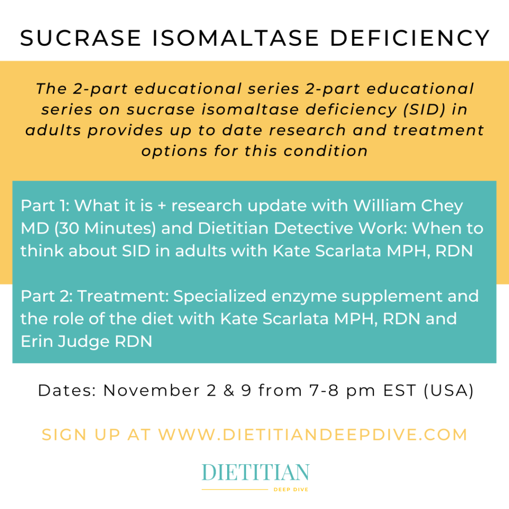 Dietitian Deep Dive announces Upcoming Series on Sucrase Isomaltase ...