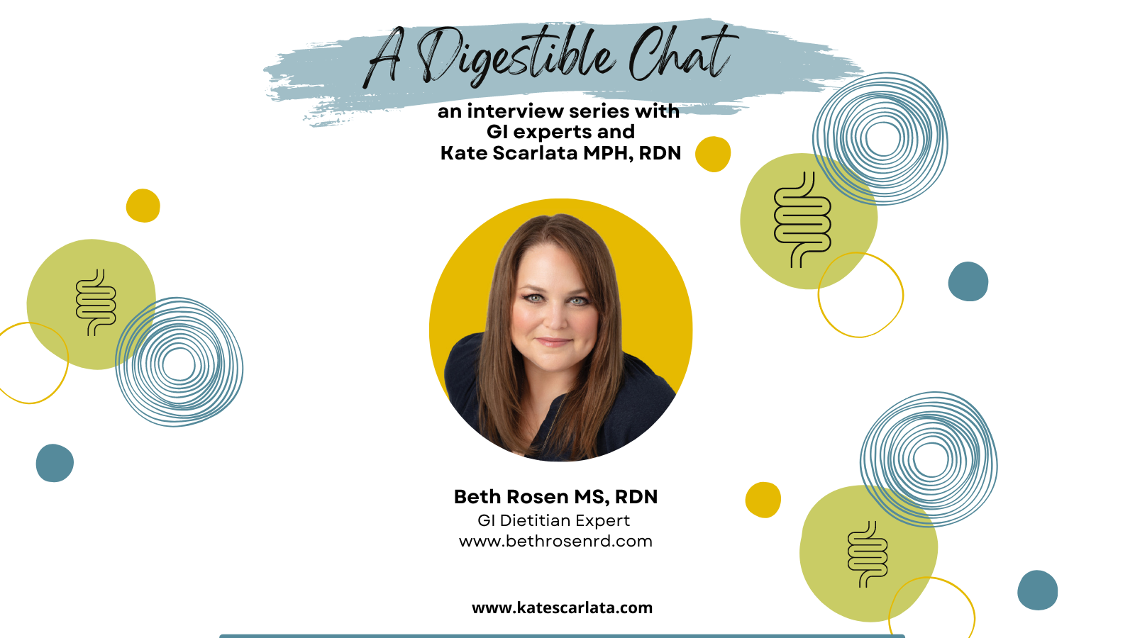 Digestible Chat with GI dietitian, Beth Rosen MS, RDN | For A Digestive ...